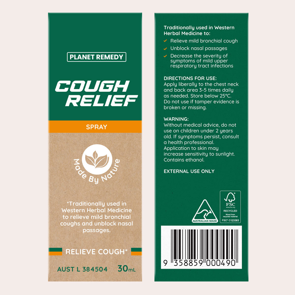 Cough Relief Spray - Planet Remedy